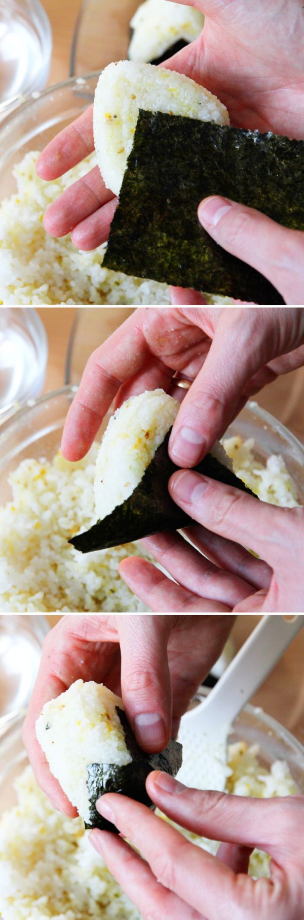 Onigiri mit Furikake - japanische Reisbällchen GRUNDREZEPT