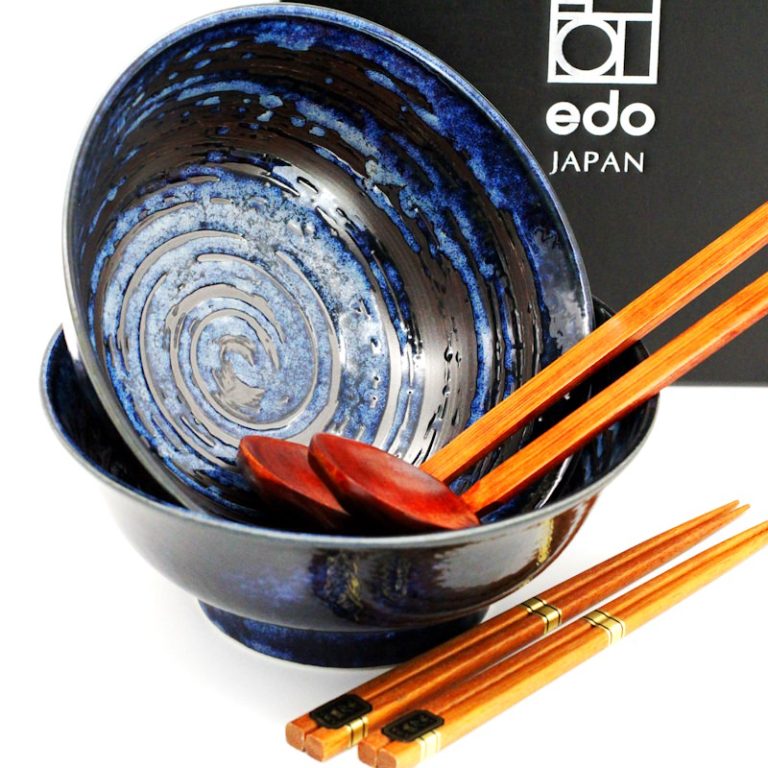 Ramen Bowl Set (Box mit Löffel & Stäbchen), bei 1mal1japan