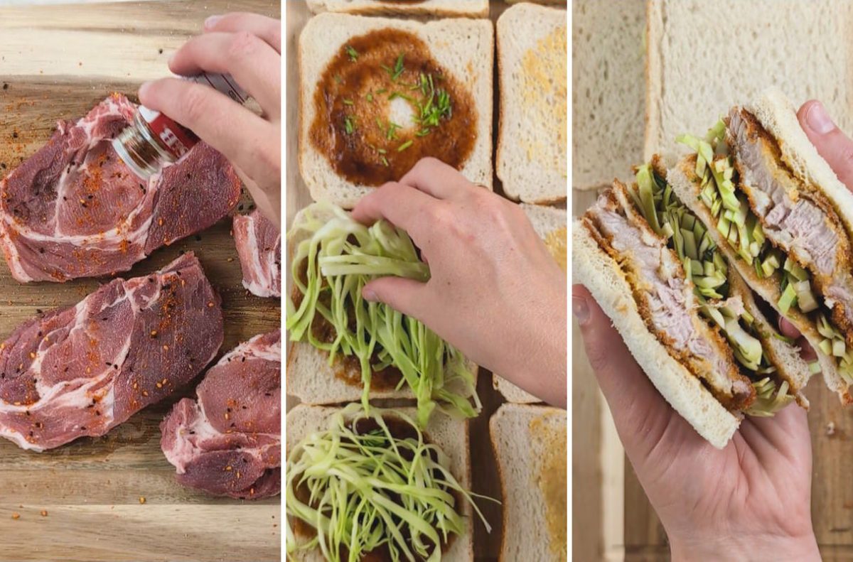 Katsu Sando: Japanisches Schnitzel Sandwich selber machen!