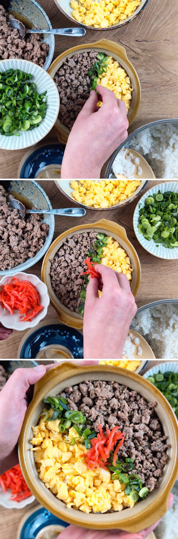 Soboro Don: 20 Minuten Donburi Rezept mit Hack & Ei Topping