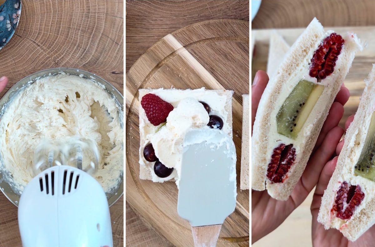 Fruit Sando selber machen: Japans fruchtiges Sahne-Sandwich
